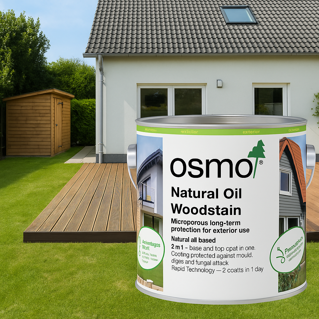 Osmo Natural Oil Woodstain - Long-Lasting Exterior Wood Protection | Oakcrafts