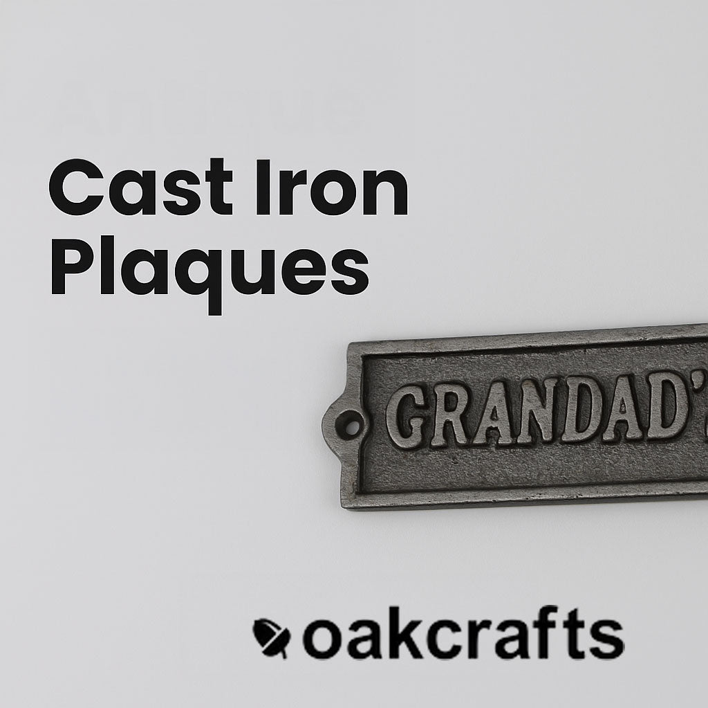Cast Iron Plaques for Home & Garden | Vintage-Style Decorative Signs ...