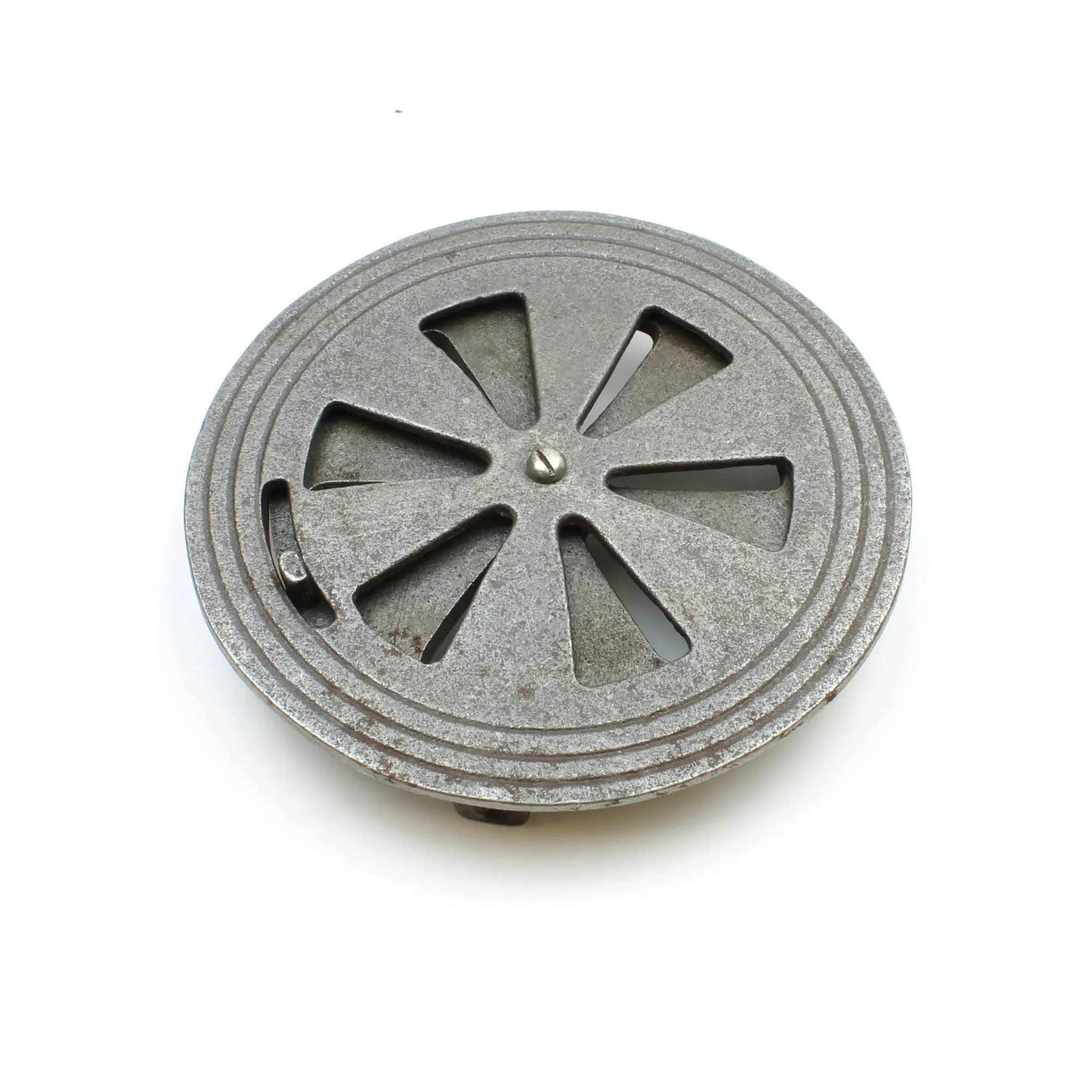 Antique Cast Iron Adjustable Sliding Round Air Vent - 150mm - – Oakcrafts
