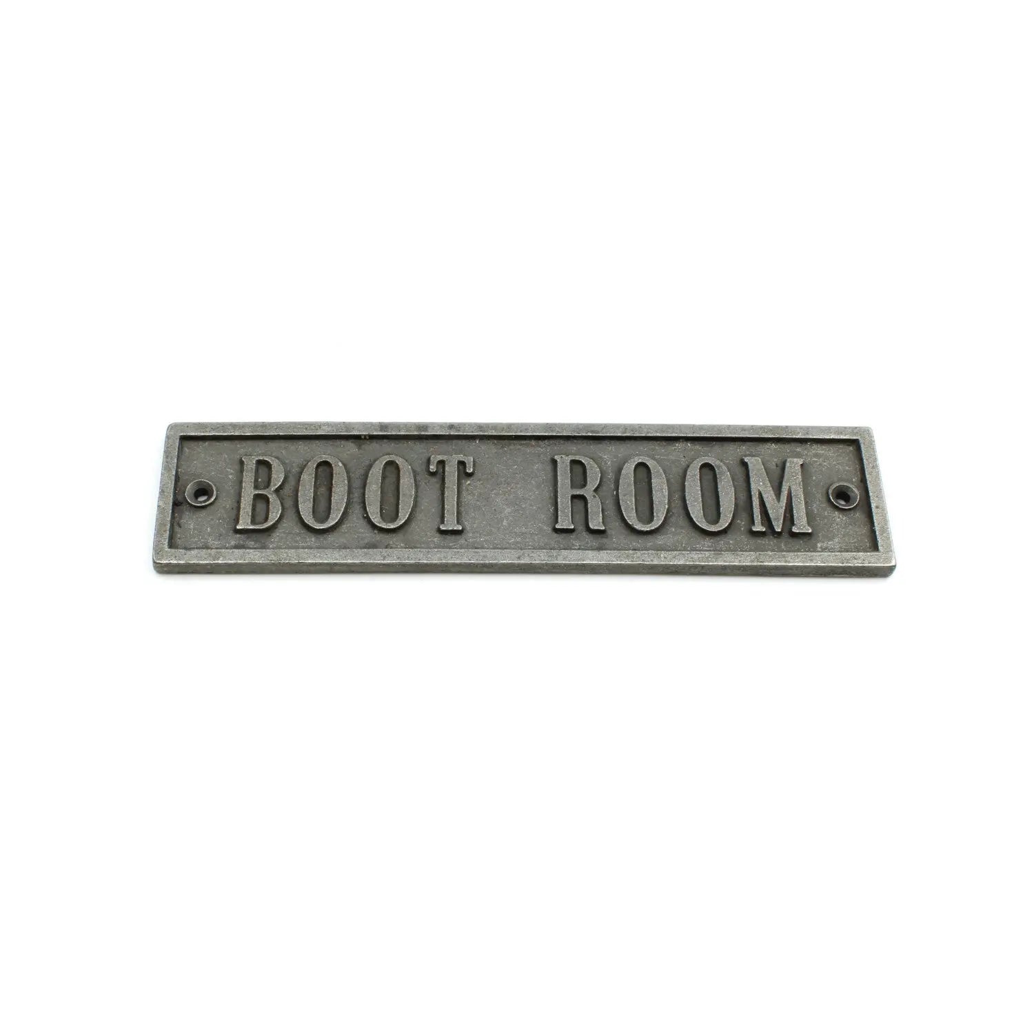 Antique Cast Iron BOOT ROOM Plaque - 200mm x 45mm - Oakcrafts