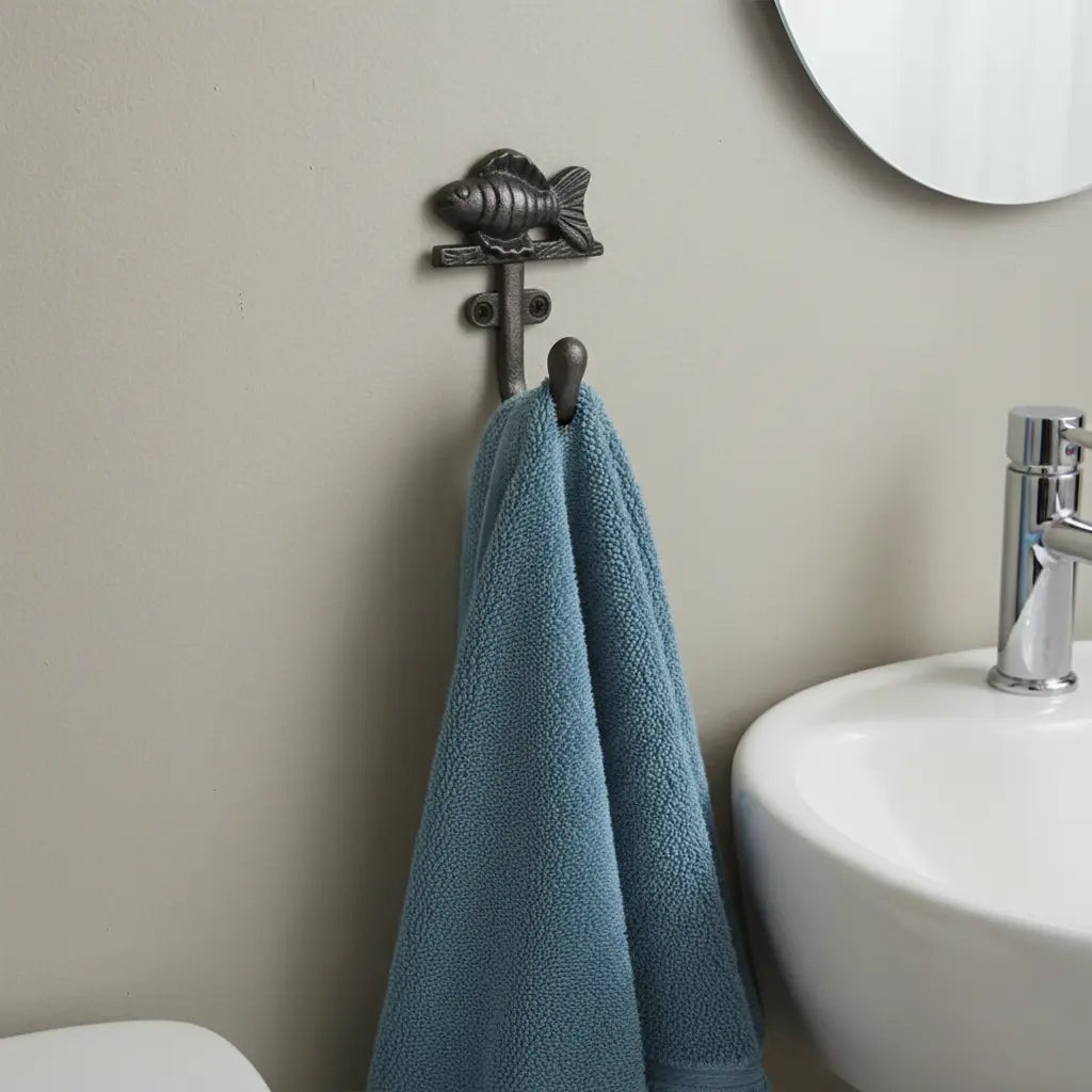 Antique Cast Iron Goldfish Coat Hook - Unique Wall Hook – Oakcrafts