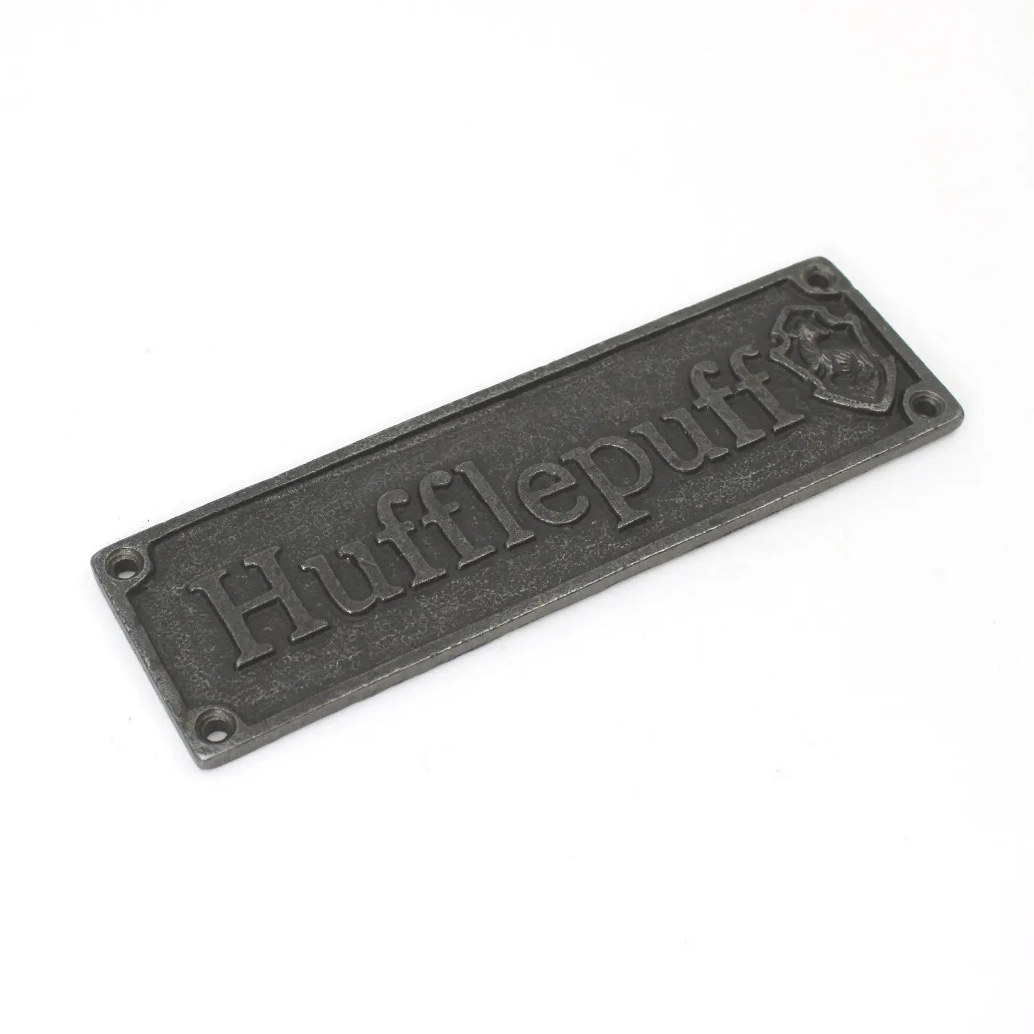 Antique Cast Iron Hufflepuff Door Sign - Pledge Your Allegiance ...