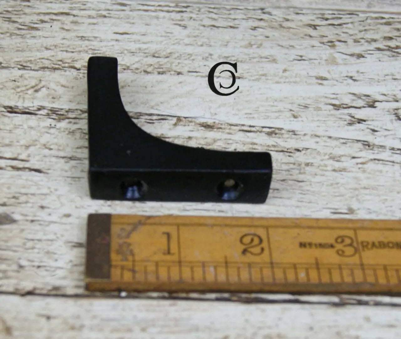 Cast Iron Chest Corner Protector Fitting In Black Wax Finish - 50mm ...