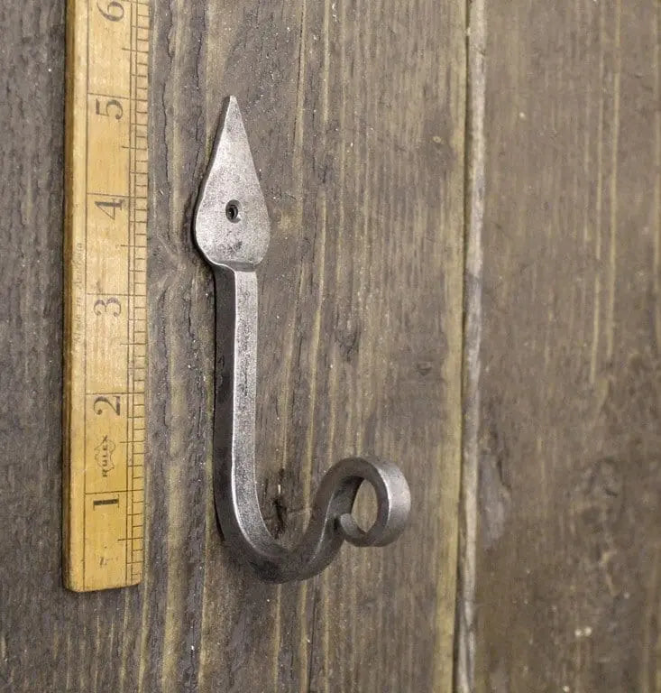Hand Forged Antique Iron Shepherd's Crook Coat Hook - 130mm – Oakcrafts