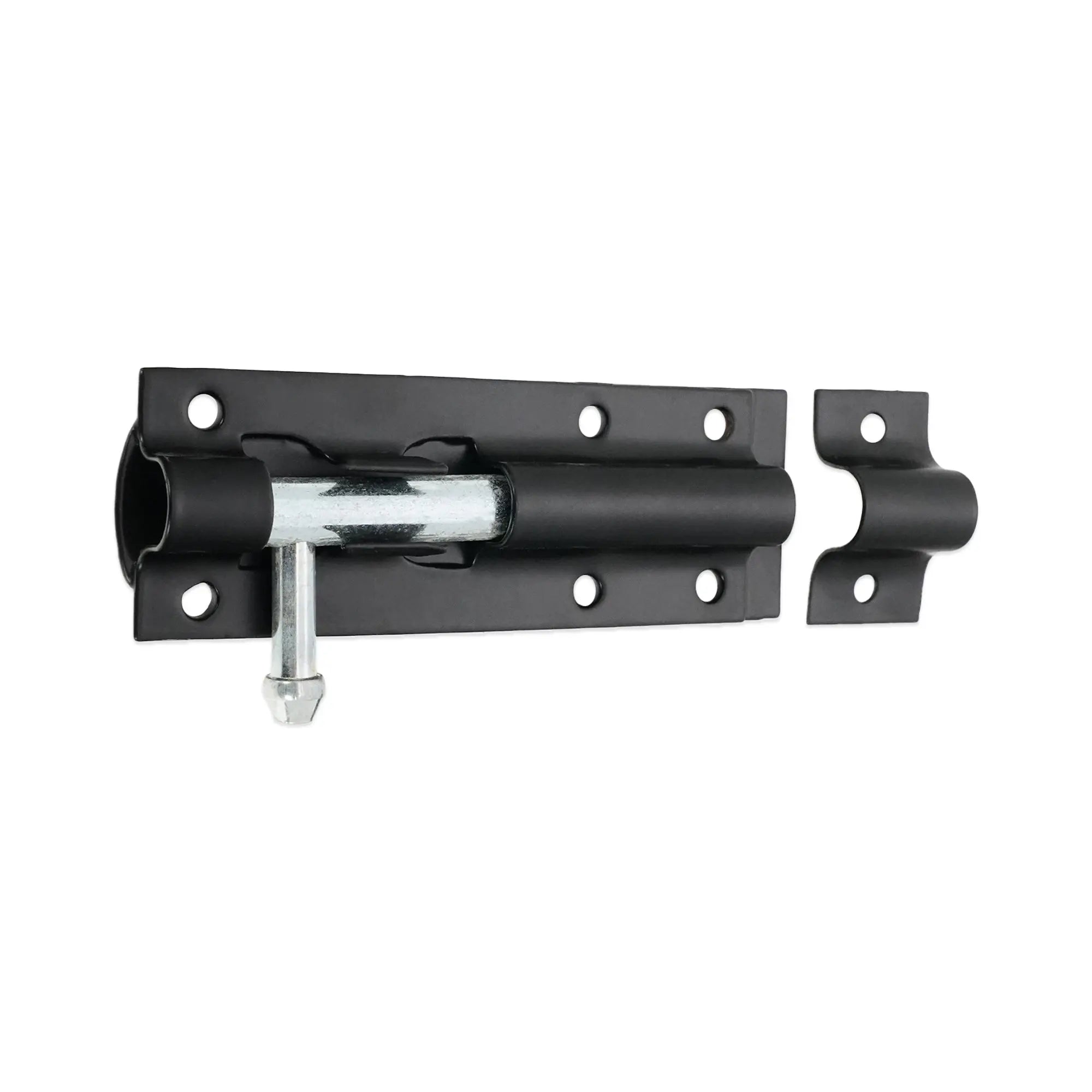 Iron Barrel Bolt - Durable Straight Black Design – Oakcrafts