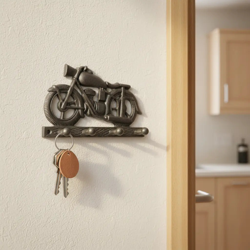 Motorcycle Key Hook 190mm x 120mm - Oakcrafts