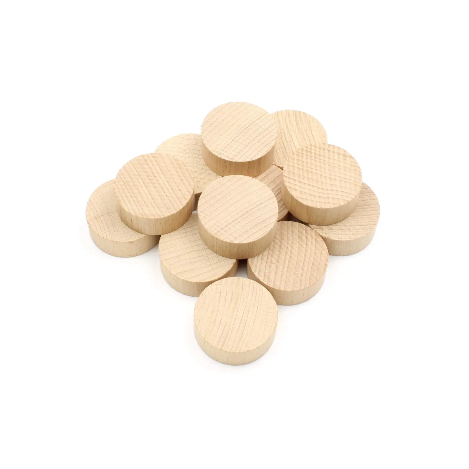 Wooden Craft Discs Pack of 12 - 50mm Quality Birch Discs – Oakcrafts