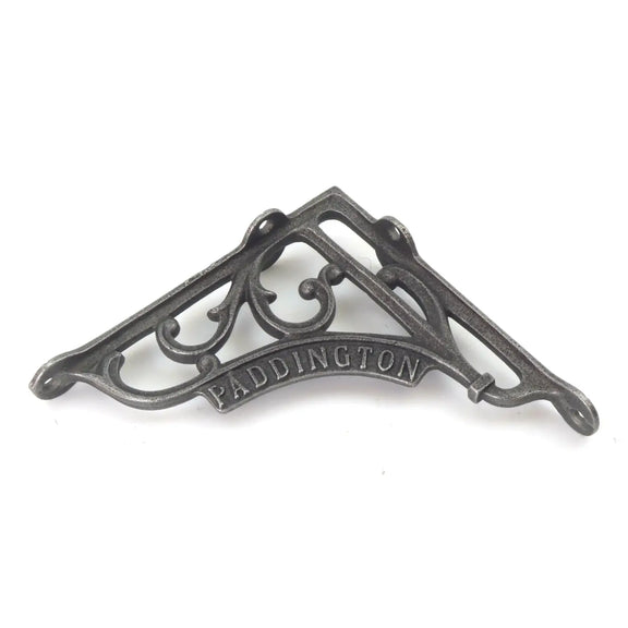 Pair of Antique Cast Iron London Paddington Shelf Brackets - Oakcrafts