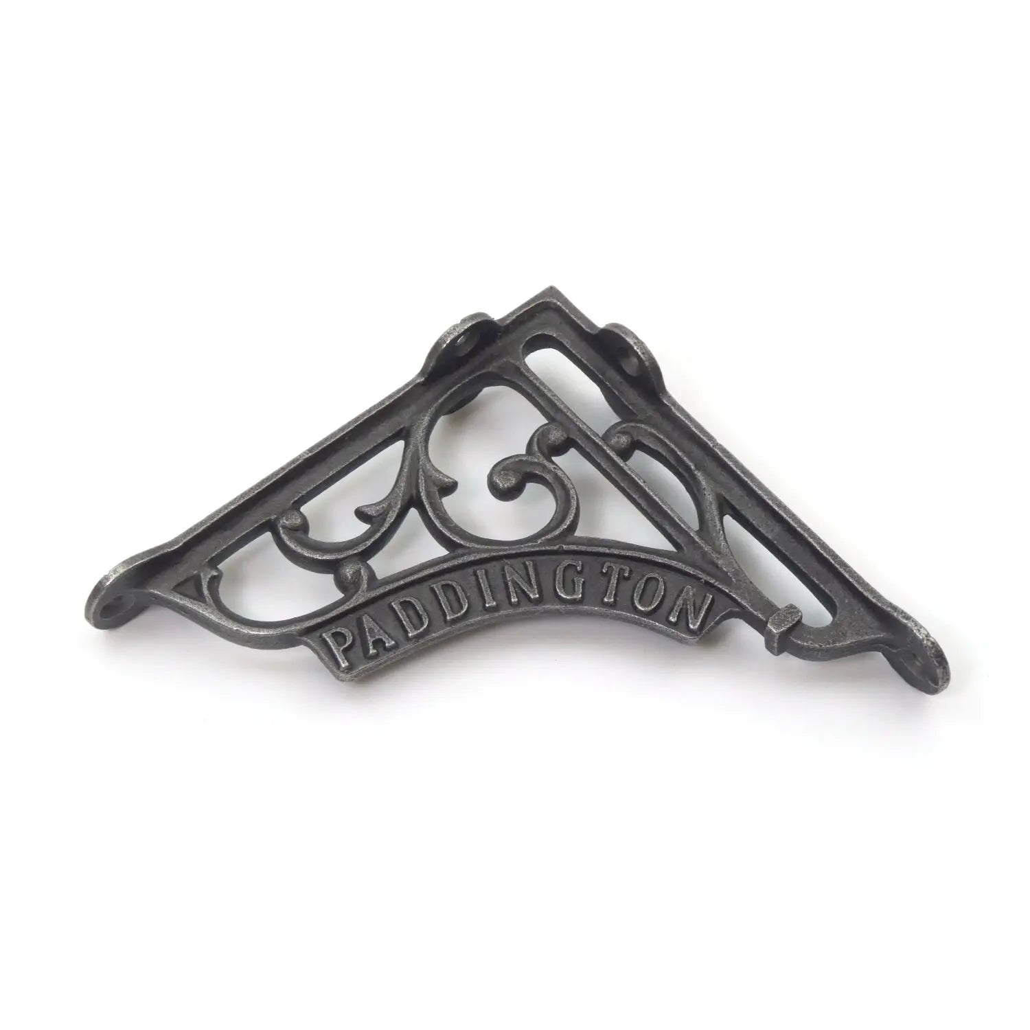 Pair of Antique Cast Iron London Paddington Shelf Brackets - Oakcrafts