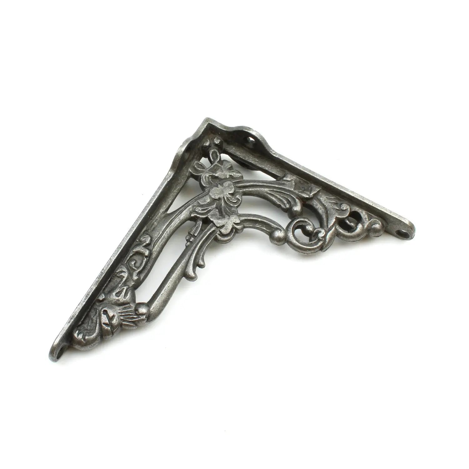 Pair of Antique Cast Iron Victorian Scroll Leaf Shelf Brackets ...