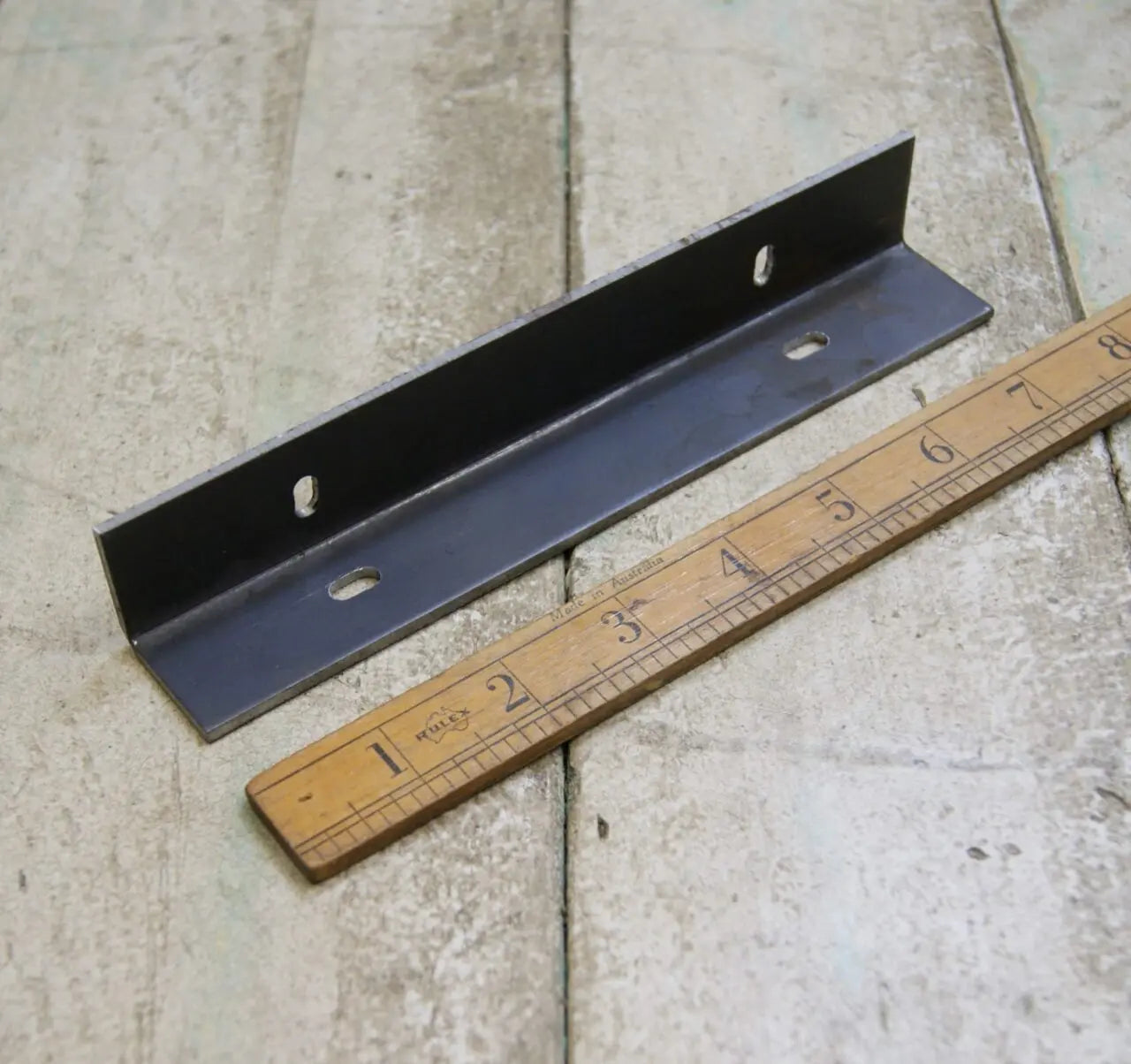 Pair of Cast Iron Alcove Angle Floating Shelf Brackets - 190mm 30mm ...