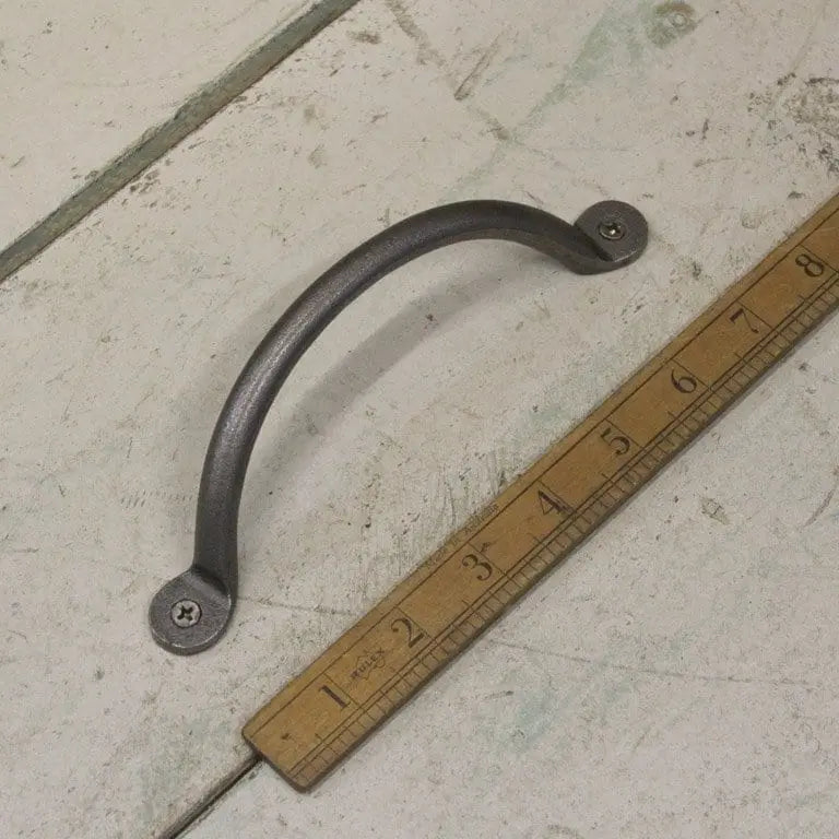 Tray Lifting Handle Cranked Bow Penny End Cast Iron 180mm - Oakcrafts