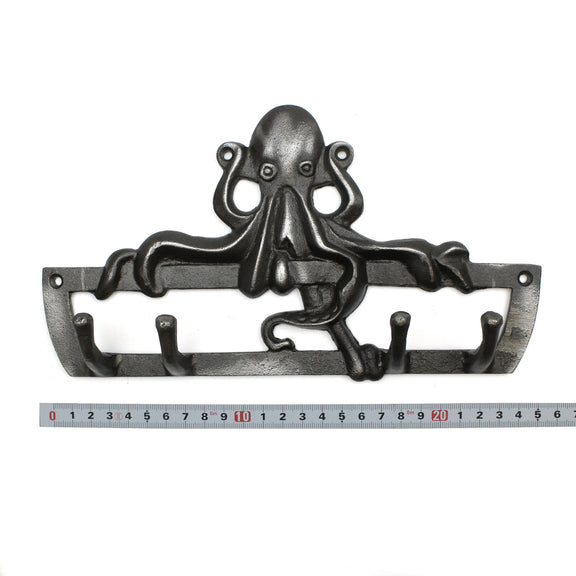 Antique Cast Iron Large Octopus Coat/Robe 4 Hook – Oakcrafts