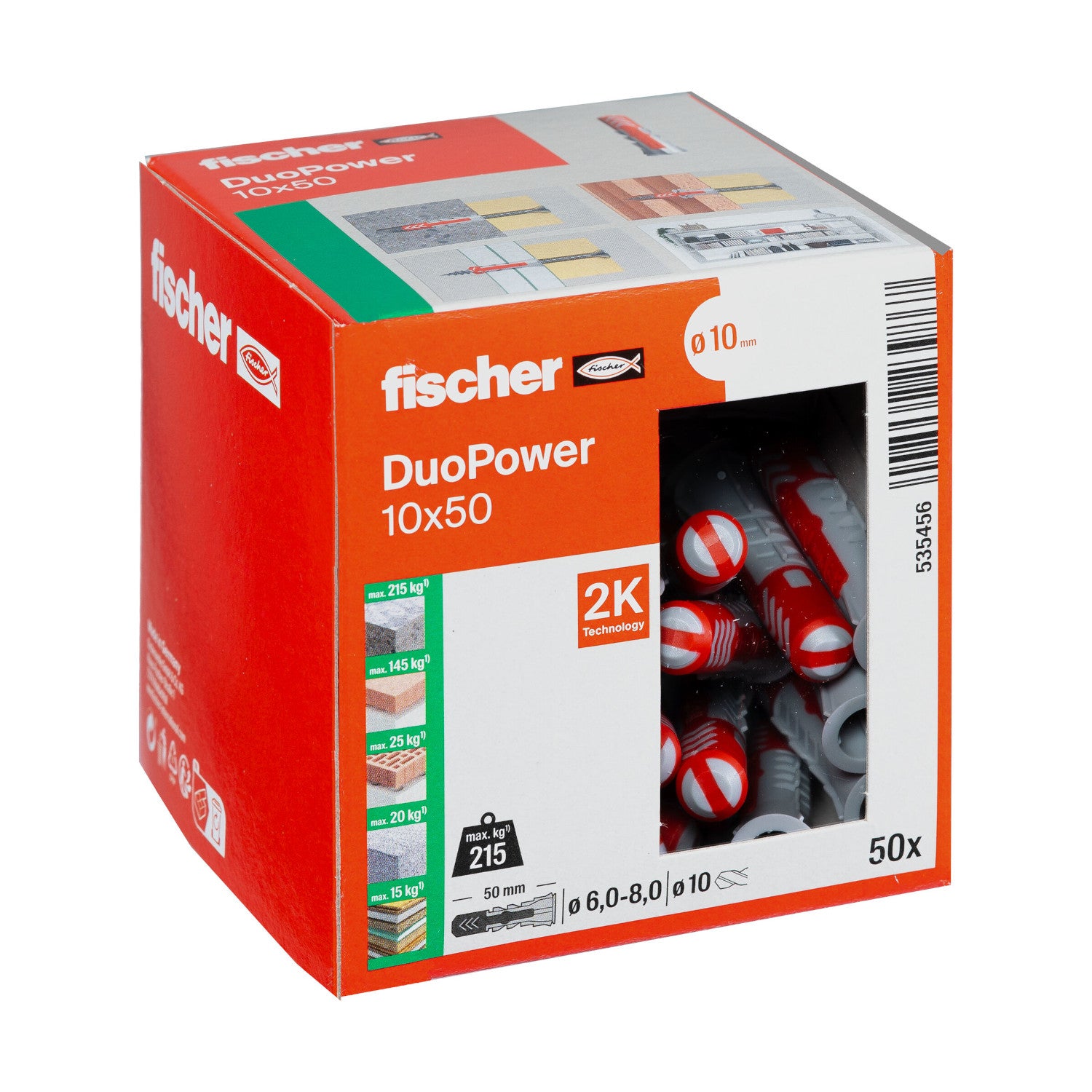 Fischer DuoPower 10 x 50 Universal Plug – Oakcrafts