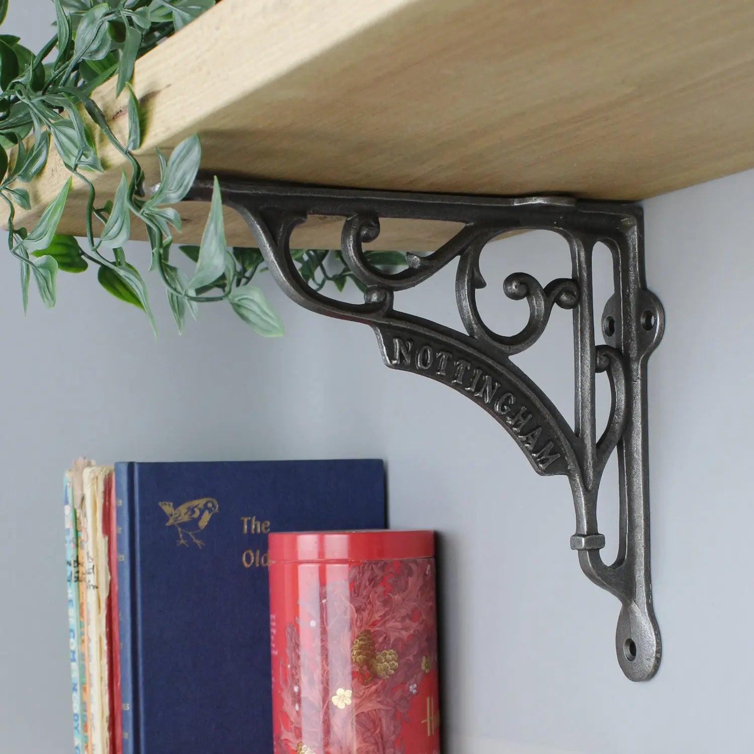 Pair of Antique Cast Iron Victorian Style Nottingham Shelf Brackets 18 ...