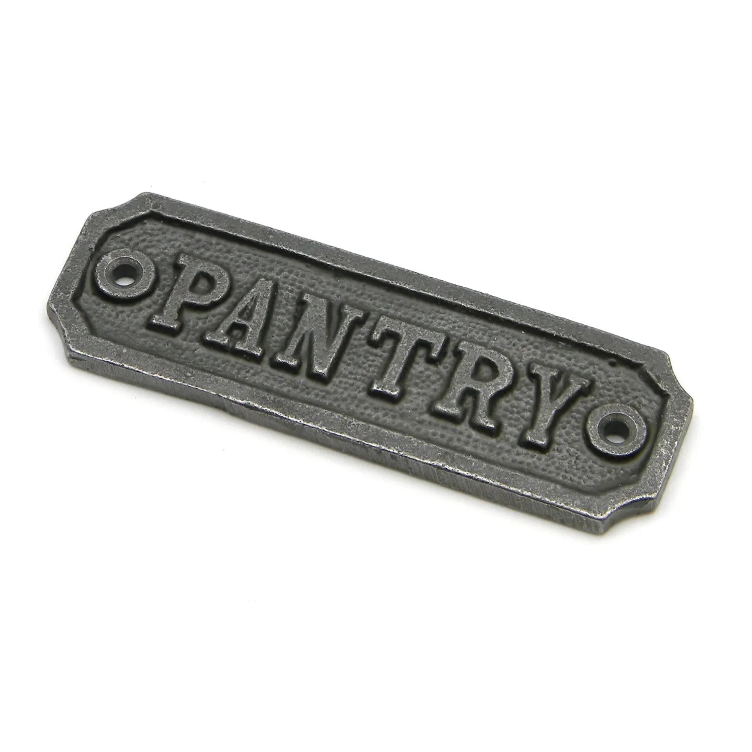 Door Sign - Oakcrafts Durable Cast Iron Pantry Door Sign