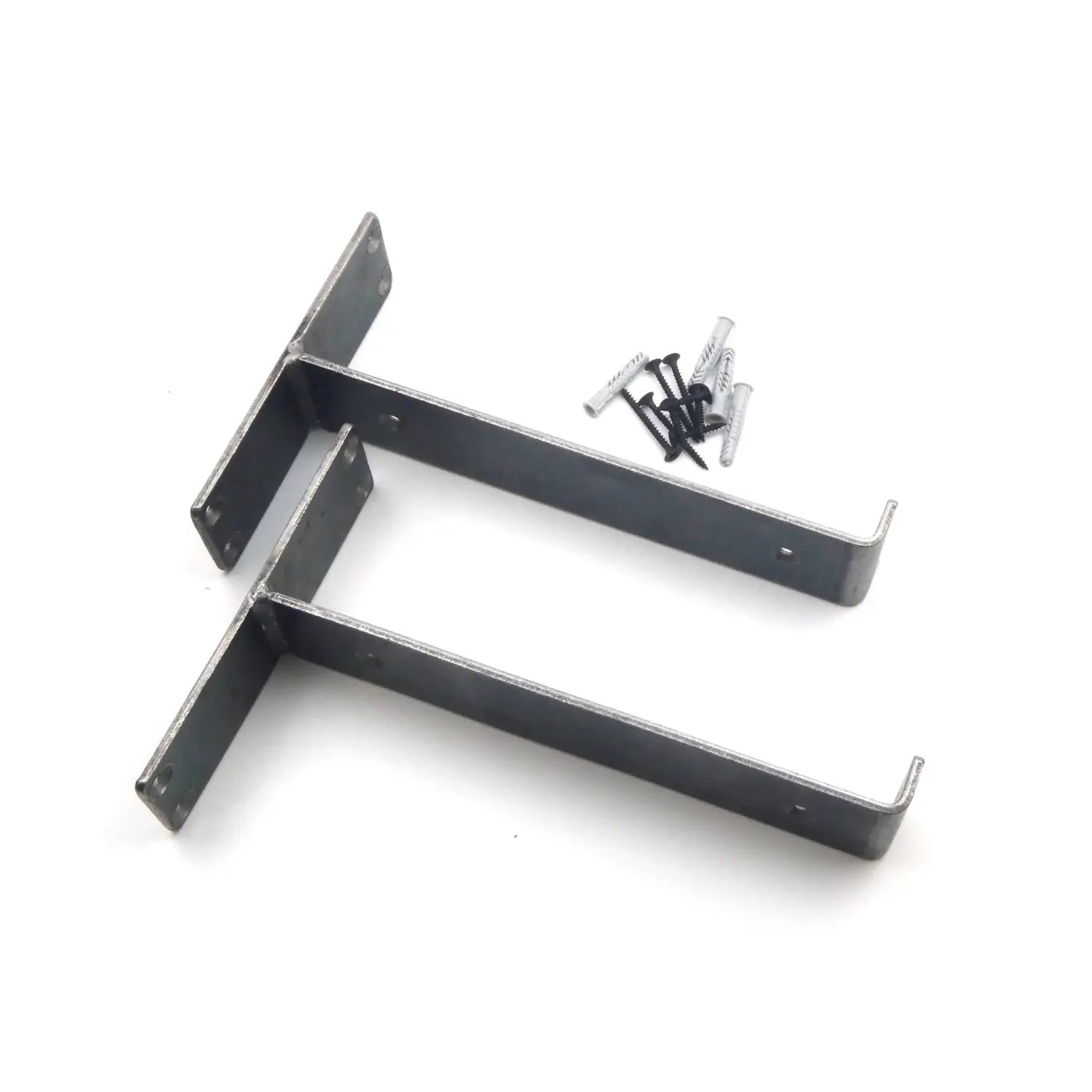 Shelf Brackets - Pair of T Shape Durable Cast Iron 6"x9" – Oakcrafts